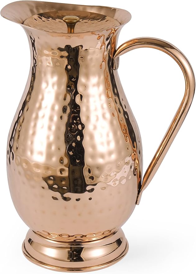 Pure Copper Pitcher with a Lid – Butte Copper Company
